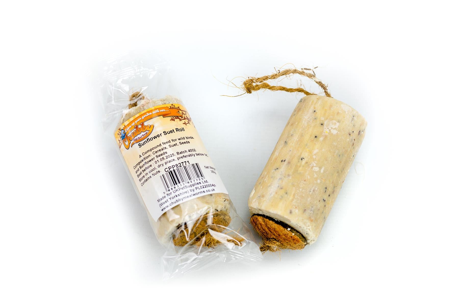 32 x Chubby Suet Rolls - Sunflower Seeds – Chubby Mealworms UK