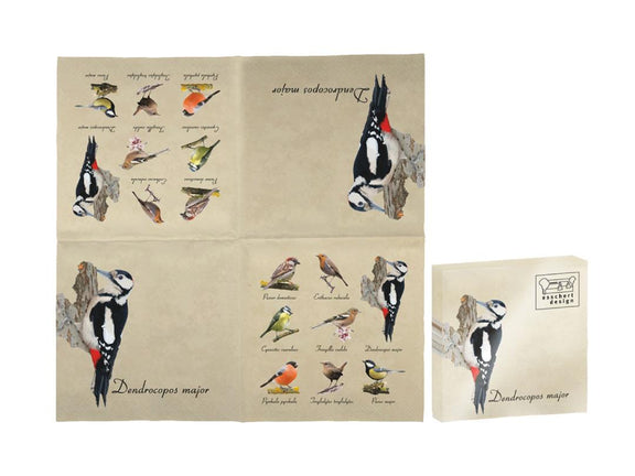 Fallen Fruits FSC Paper Napkins - Birds – Chubby Mealworms UK